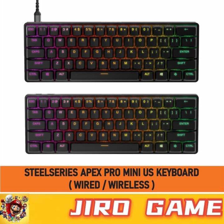 SteelSeries Apex Pro Mini RGB Omnipoint Mechanical Gaming Keyboard ...