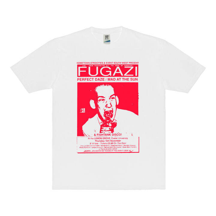 KAOS BAND FUGAZI IAN MACKAYE VINTAGE | T-SHIRT BAND FUGAZI | FUGAZI PUTIH | Lazada Indonesia