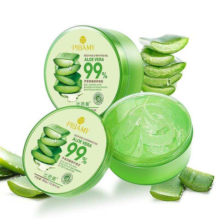 5 Units Pibamy Soothing & Moisture 99% Soothing Gel Aloe Vera (300ml ...