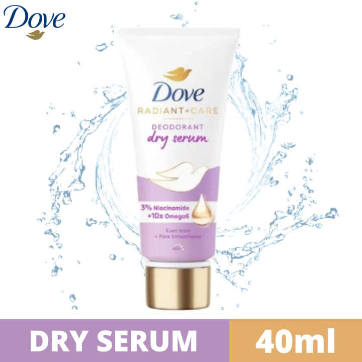 Dove 40ml Radiant+Care Deo Dry Serum 3% Niacinamide + 10x Omega6 - Even ...