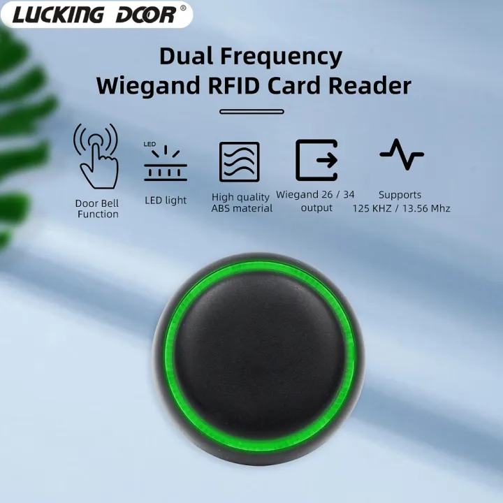 Dual Frequency Card Reader Supports 125kHz And 13.56MHz WG26 34 Output ...