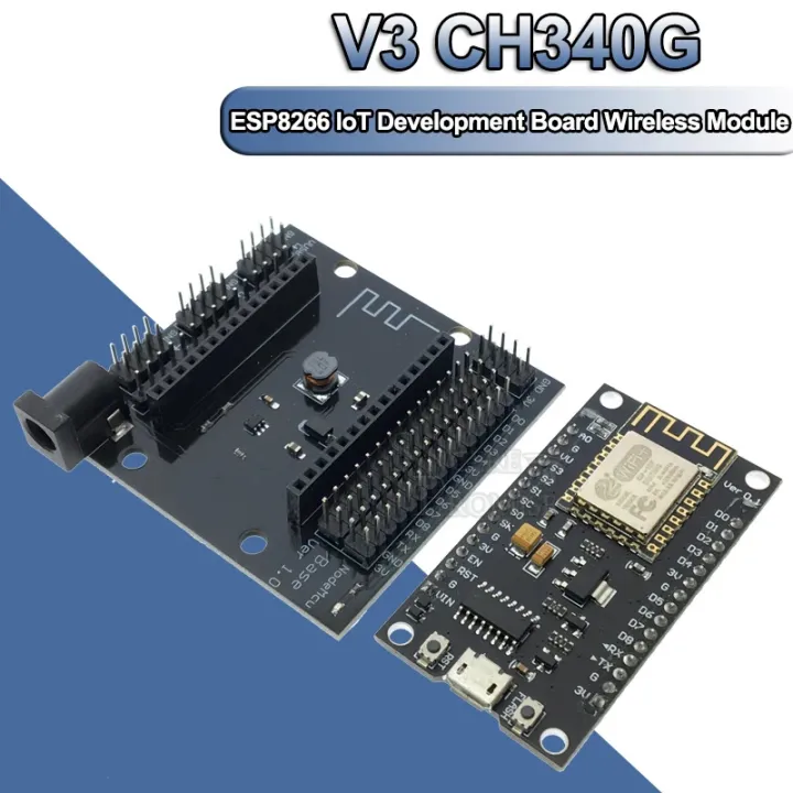 Wireless module NodeMcu v3 CH340 Lua WIFI Internet of Things development board ESP8266 with pcb ...