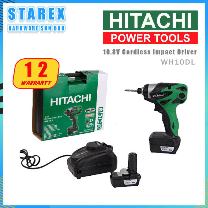HITACHI 10.8V Cordless Impact Driver WH10DL | Lazada