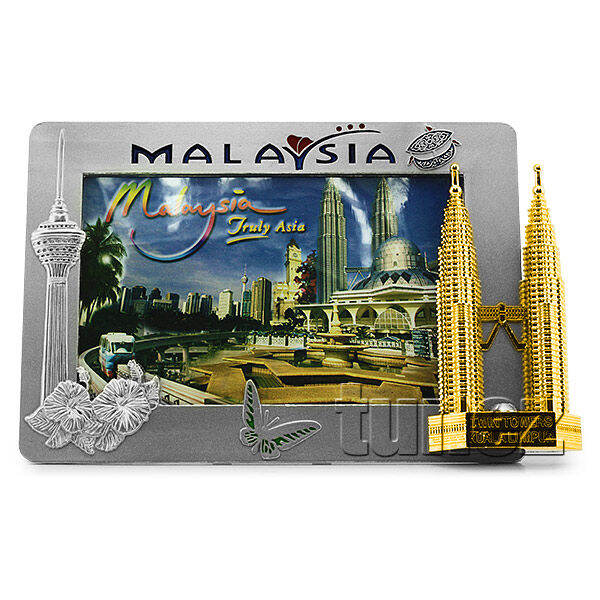 Malaysia Souvenir 4R Photo Frame KLCC Petronas Twin Towers KL Tower ...