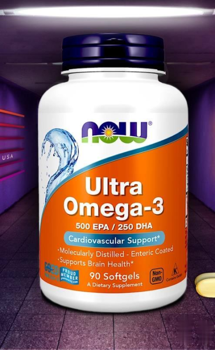 Ultra Omega-3 500 EPA / 250 DHA 90 /180 Softgels by NOW FOODS | Lazada.co.th
