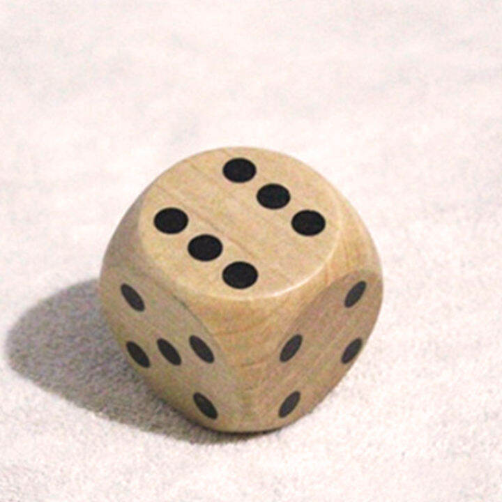 【HOMP】ลูกเต๋าไม้ขนาดใหญ่5ซม.เกมกระดานของเล่นไม้ตะแกรง | Lazada.co.th