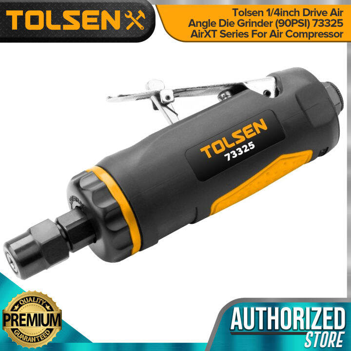Tolsen 1/4inch Drive Air Angle Die Grinder (90PSI) 73325 AirXT Series For Air Compressor | Lazada PH