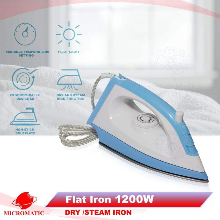 Micromatic Flat Iron for Clothes Ergo Design Non Stick plantsa ng damit ...
