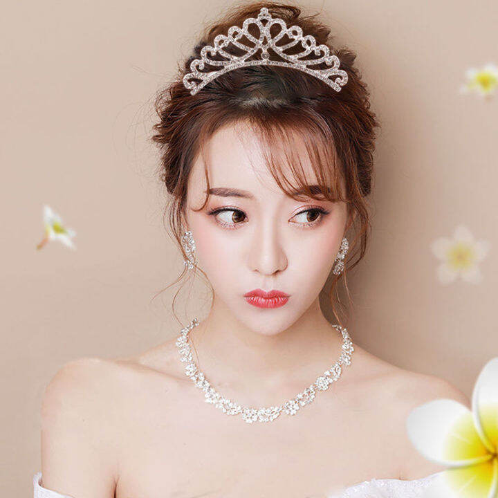 BVNJD มงกุฎปัจฉิม มงกุฎเจ้าหญิง เด็ก เจ้าสาว ที่คาดผม เครื่องประดับ หวี ...