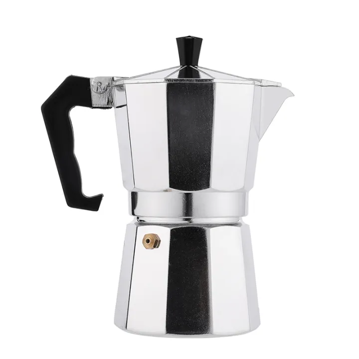 Moka Pot Italian Coffee Machine Espresso Aluminum Geyser Coffee Maker ...