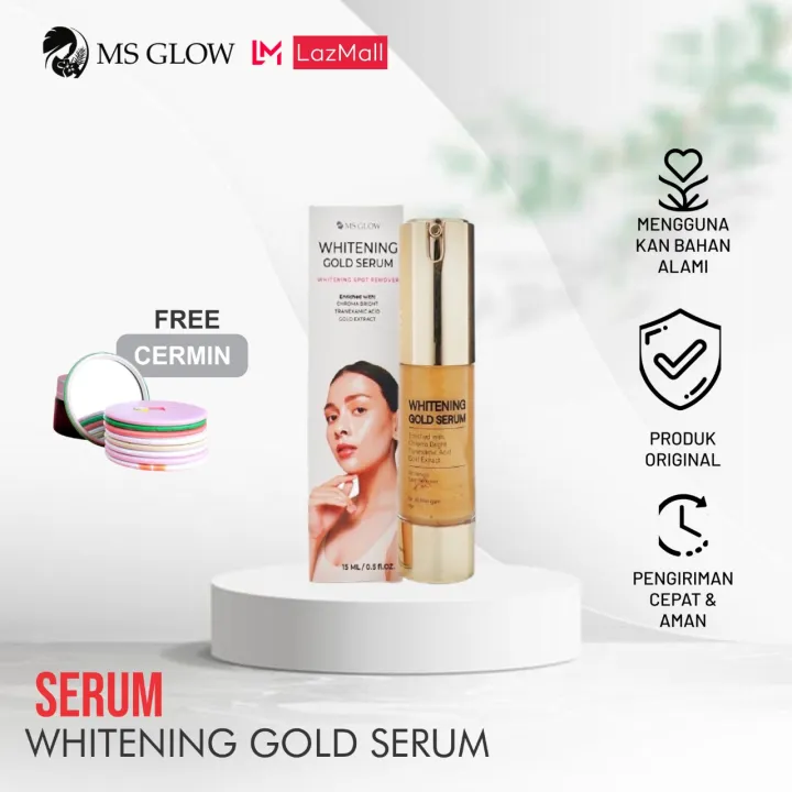 Ms glow Witening Gold serum - Ms Glow Original Indonesia [FREE GIFT ...