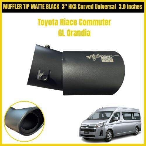 Toyota Hiace Commuter and GL Grandia MUFFLER TIP MATTE BLACK 3" HKS ...