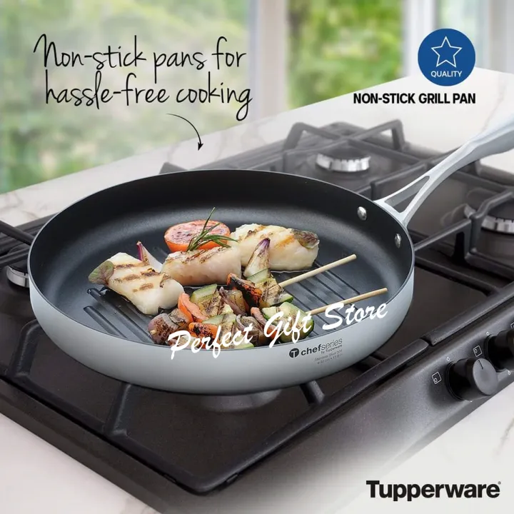 Original Tupperware Non-Stick Grill Pan (Dimensions: 30cm D ) | Lazada PH