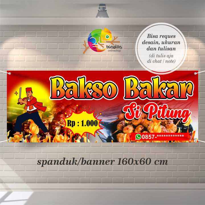 160x60 Spanduk Banner Bakso Bakar, Sosis Bakar | Lazada Indonesia