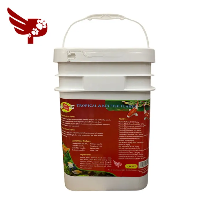 Sea Quest Tropical & Koi Fish Flakes 4kg - sold per PAIL - TIMBA ...