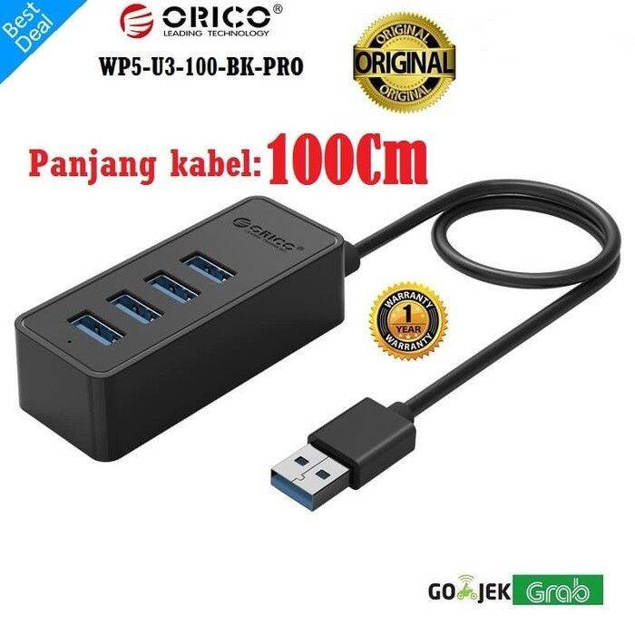 USB HUB 3.0 Orico W5P-U3-100 4 Port With Micro USB Port 100Cm | Lazada Indonesia