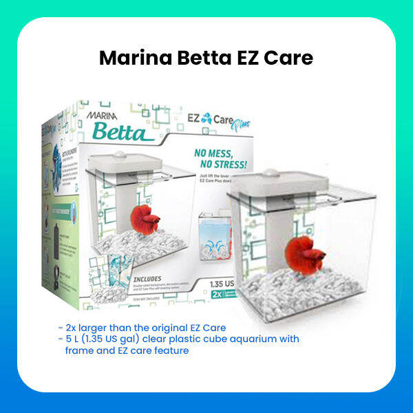 Marina Betta Fish Aquarium Tank EZ Care Plus 5Litre | Lazada