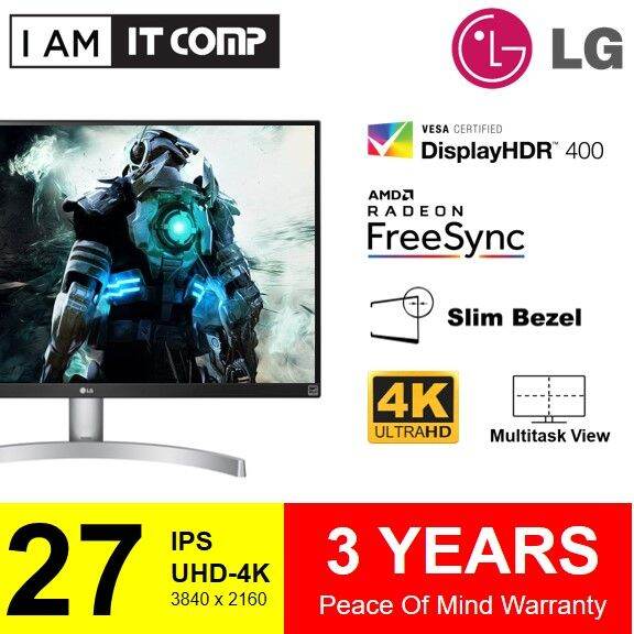 LG 27 Inch 27UL600W / 27UL600-W 4K UHD HDR 400 IPS LED Monitor ...