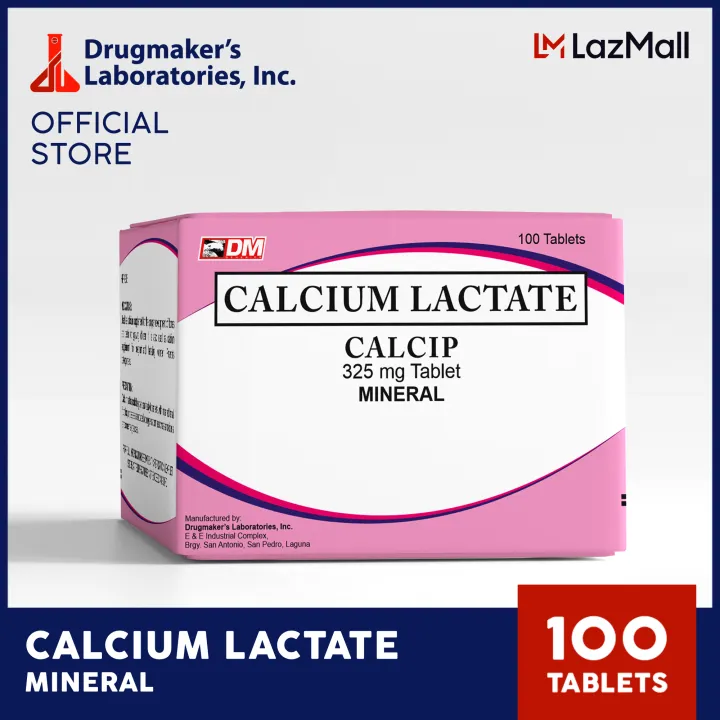 Calcium Lactate | Mineral | Calcip | Lazada PH