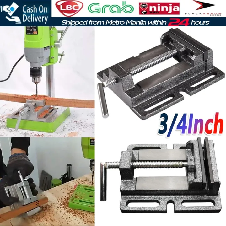 bench vice 【Fast Delivery】34 Opening Size Drill Press Vise Milling ...