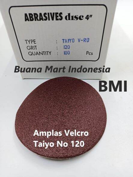 Amplas Velcro Taiyo 120 | Amplas Bulat | Amplas Tempel | 120 | Lazada ...