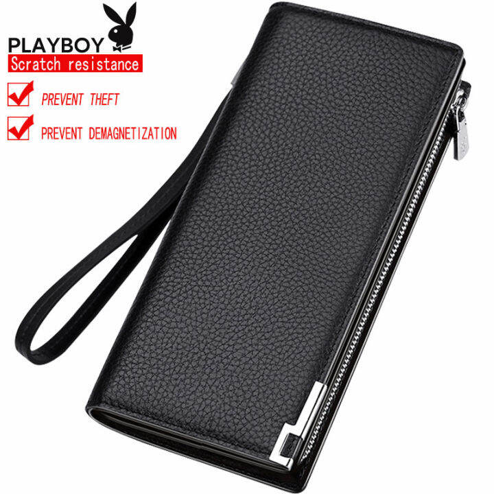 Playboy men Wallets PU Long Wallet Leather Credit Card Holder Purse ...