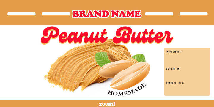 Sticker Label for Peanut Butter spead | Lazada PH