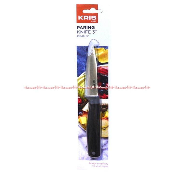 Krischef Paring Knife 3inch PIsau Dapur Ujung Runcing Tajam Mengiris ...