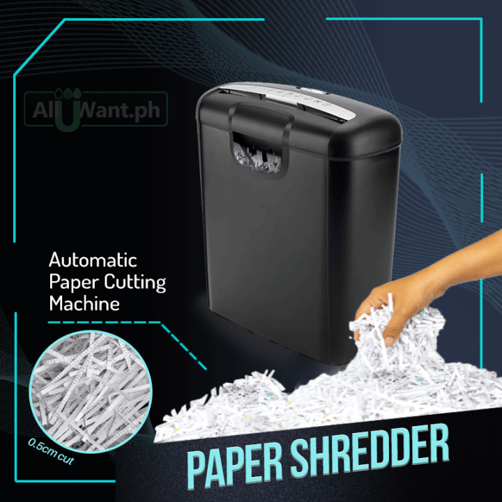 Paper Shredder Machine Black 10L || Strip Cut Paper Shredder 220volts ...