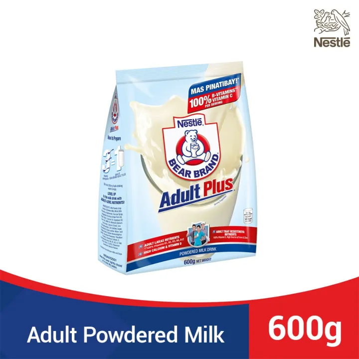 NESTLE ADULT PLUS MILK POWDER 600 GRAMS | Lazada PH