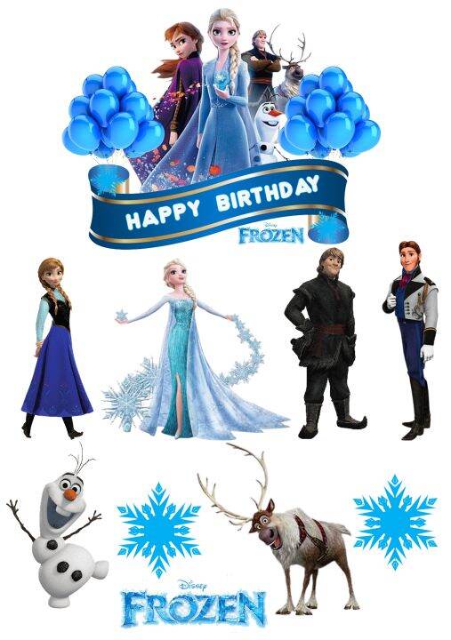 FROZEN CAKE TOPPER SET PERSONALIZED | Lazada PH