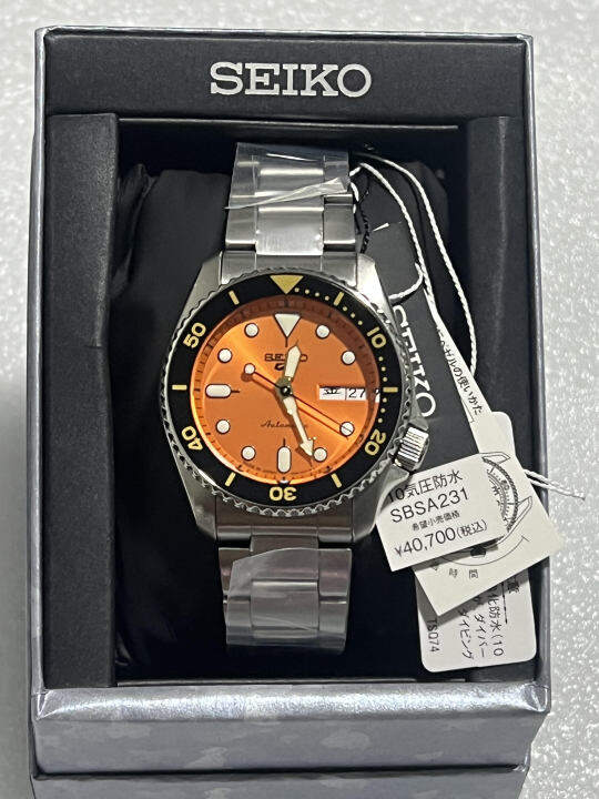 Seiko 5 Sports SBSA231 JDM 38mm SKX Mid Sized Kanji - English Day Wheel ...