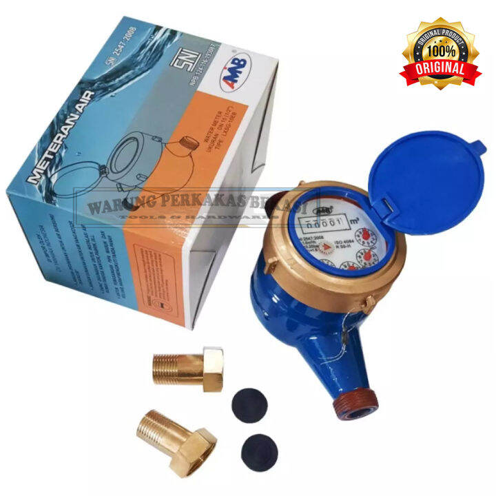 Meteran Air PAM Body Besi 1/2 Inch Standar SNI Water Meter 4 Jarum PDAM ...