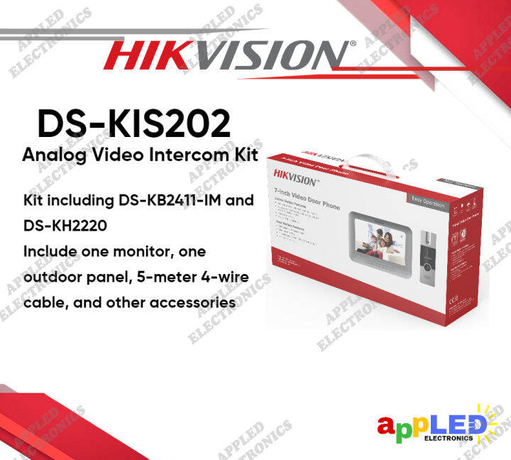 Hikvision DS-KIS202 Video Door Phone/Intercom | Lazada PH