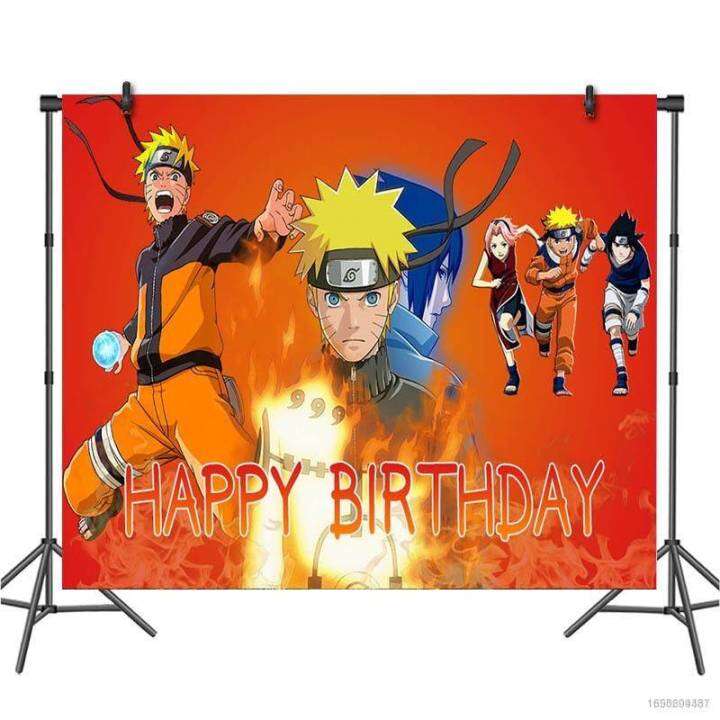 Kira Naruto kids birthday party photo shoot background cloth backdrop ...
