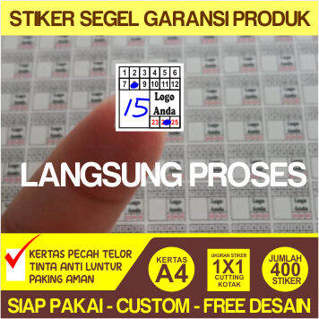 Stiker Segel Garansi Produk Kertas Pecah Telur Ukurann 1x1 cm | Lazada ...