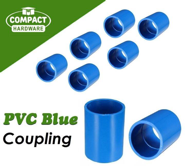 10 PCS PVC Blue Coupling (COMPACT) 20mm 25mm 32mm ( 1/2, 3/4, 1) Heavy ...