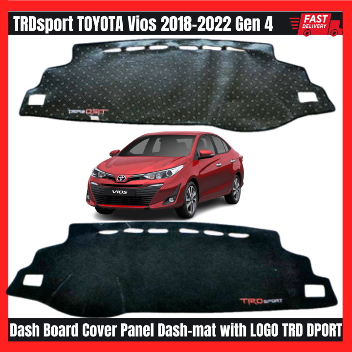 TRDsport TOYOTA Vios 2018-2022 Gen 4 Dash Board Cover Panel Dash-mat ...
