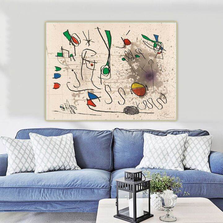 Holover Canvas Painting Joan Miro\Hommage a Picasso1\Surrealism ...