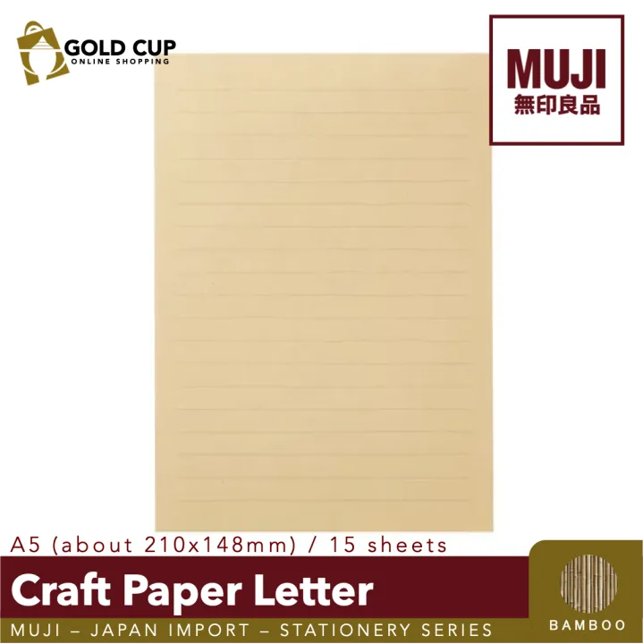 MUJI Bamboo Craft Paper Letter (Office Items) | Lazada PH