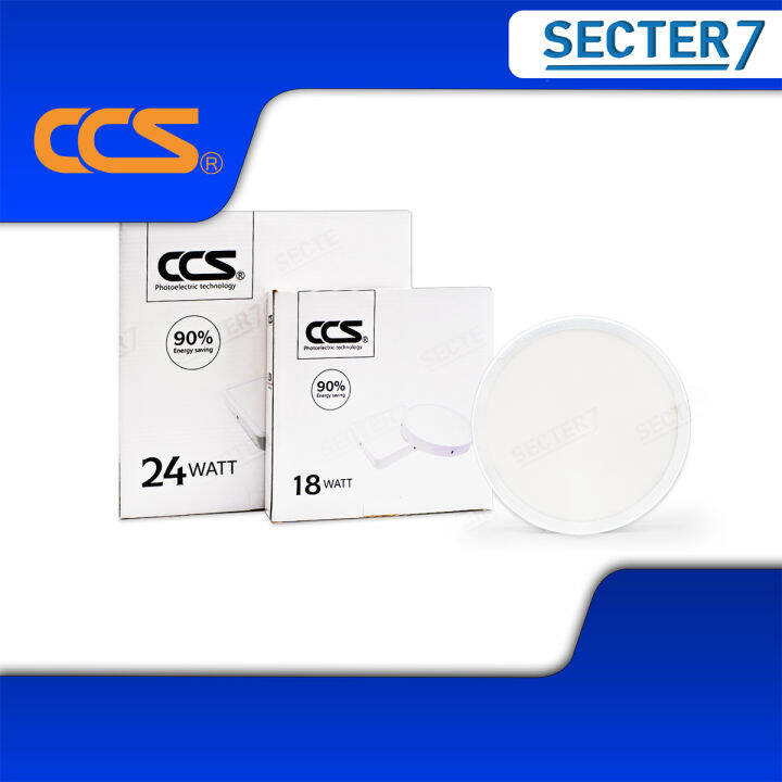 CCS โคมไฟ ซาลาเปา ดาว์นไลท์ LED ขนาด 18W , 24W ติดลอยหน้ากลม 7นิ้วครึ่ง และ 10 นิ้วครึ่ง แสงสี ...