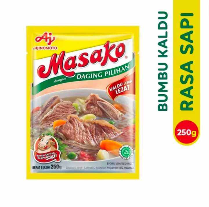penyedap rasa masako sapi 9gr sachet 1 hanger isi 12 sachet | Lazada ...