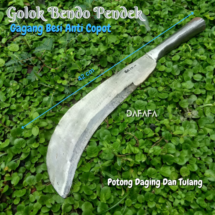 Golok Bendo Alat Potong Ranting Gagang Besi Anti Copot - Arit Bendo ...