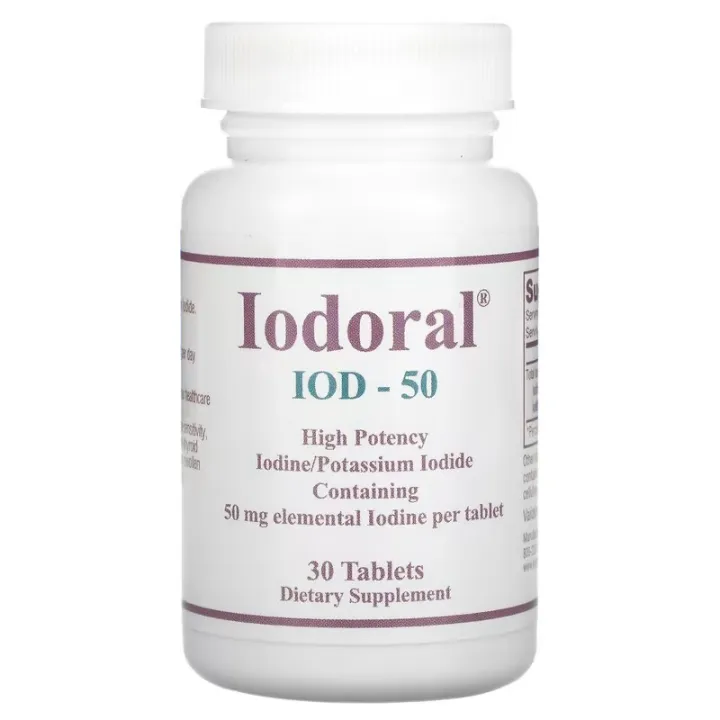 Iodoral, Iodine/Potassium Iodide IOD-50, 50 mg, 30 Tablets | Lazada PH