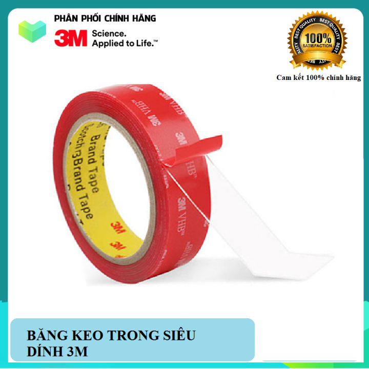 Băng keo 2 mặt cường lực trong suôt siêu dính 3M 4905 | Lazada.vn