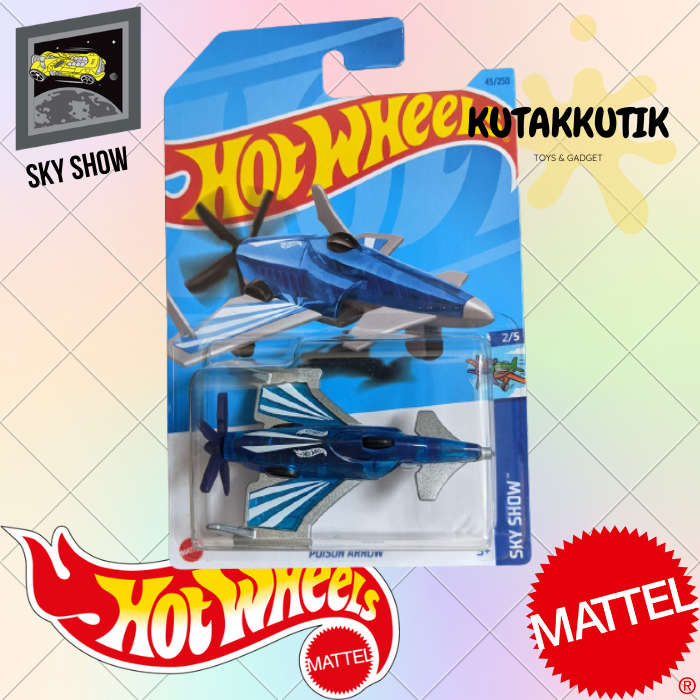 Hot Wheels Pesawat Aircraft Poison Arrow Biru Lot M 2023 Sky Show ...