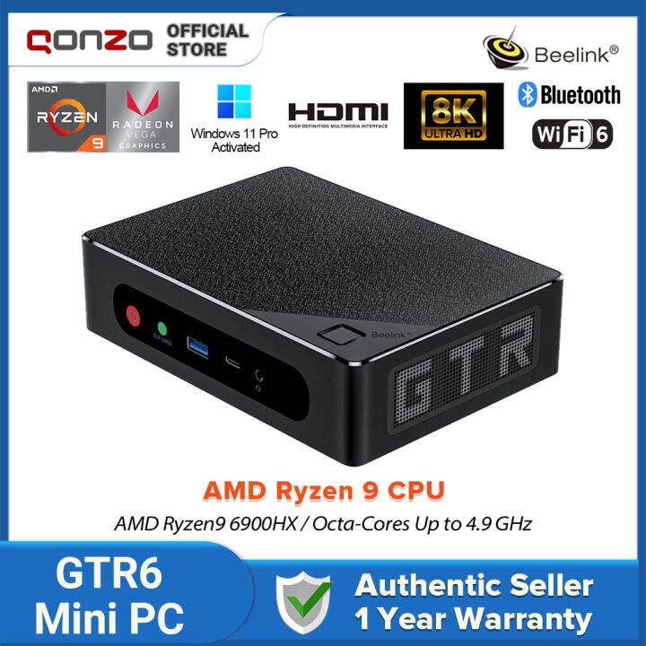 New Beelink GTR6 MINI PC (Pre-activated Win 11 Pro) 1632GB DDR5 500GB ...