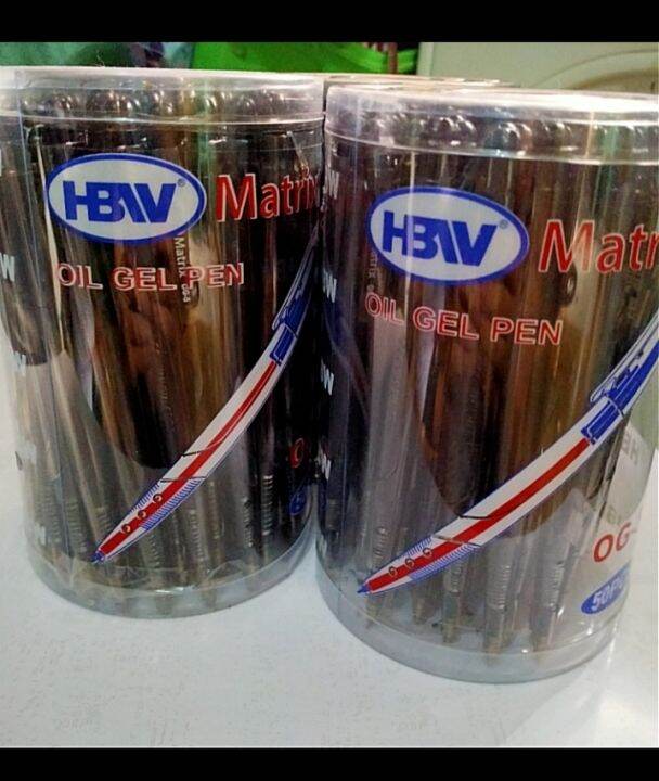 HBW MATRIX BALLPEN O-G5 OIL GEL PEN 0.5 TIP GELPEN/RETRACTRABLE PEN /50 ...
