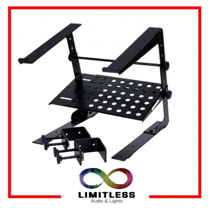 Portable Dj Laptop stand with tray adjustable height anti slip design ...