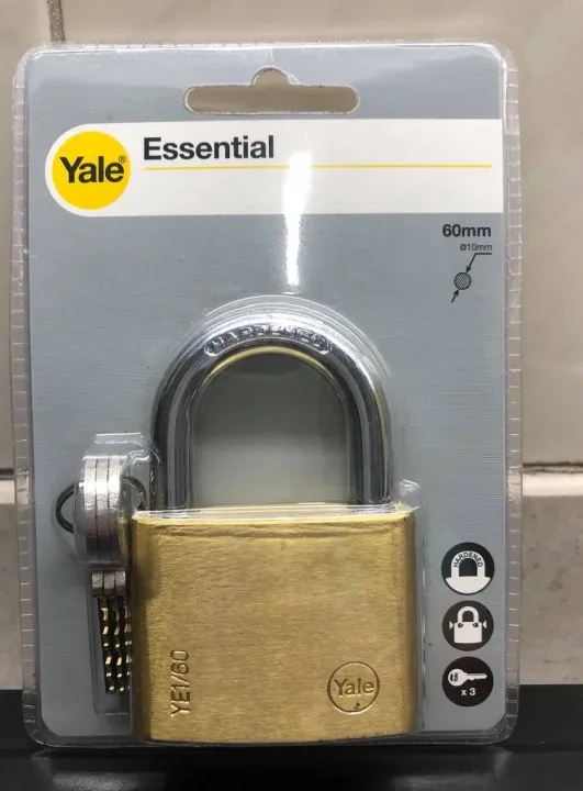 Yale Essential Solid Brass Padlock (Available in 60mm and 70mm) | Lazada PH